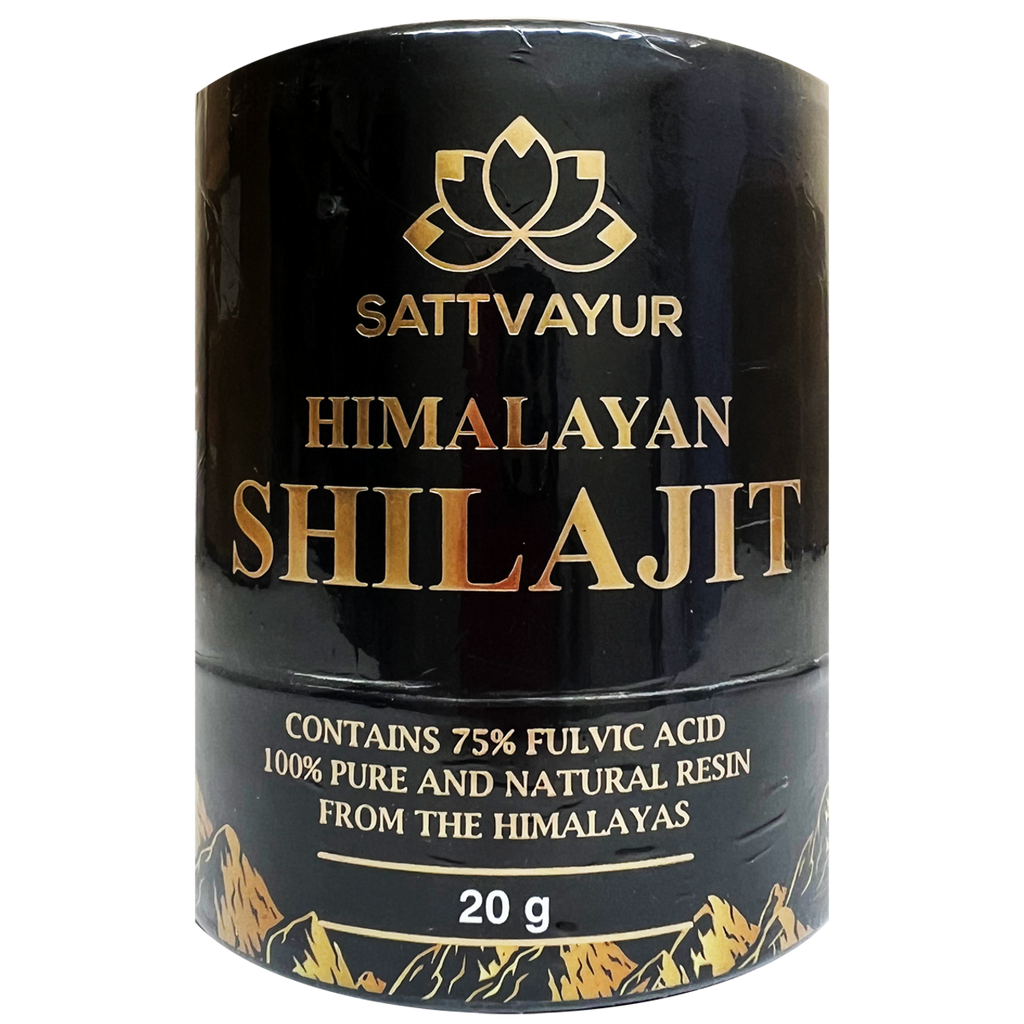 Sattvayur | Himalayan Shilajit Resin 20g (Contains 75% Fulvic Acid ...